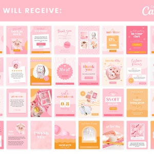 Pink Email Marketing Templates - Canva Newsletter Template - Shopify ...