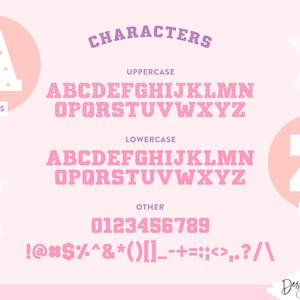 Cheer Girl Varsity Font - Sporty Block Letters With Stars - College ...