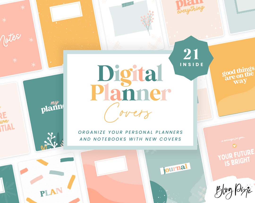 Digital Planner Covers Rainbow - Notebook Covers Goodnotes - 2023 ...