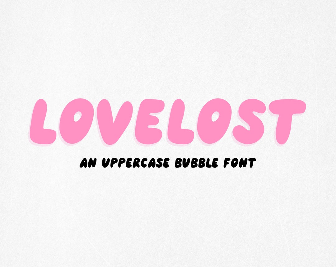 Bubble Font - Bold Fonts for Hoodies and Sweaters - Retro Font - Trendy ...