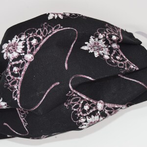 Sparkly Tiara Face Mask (adult Size) - Etsy