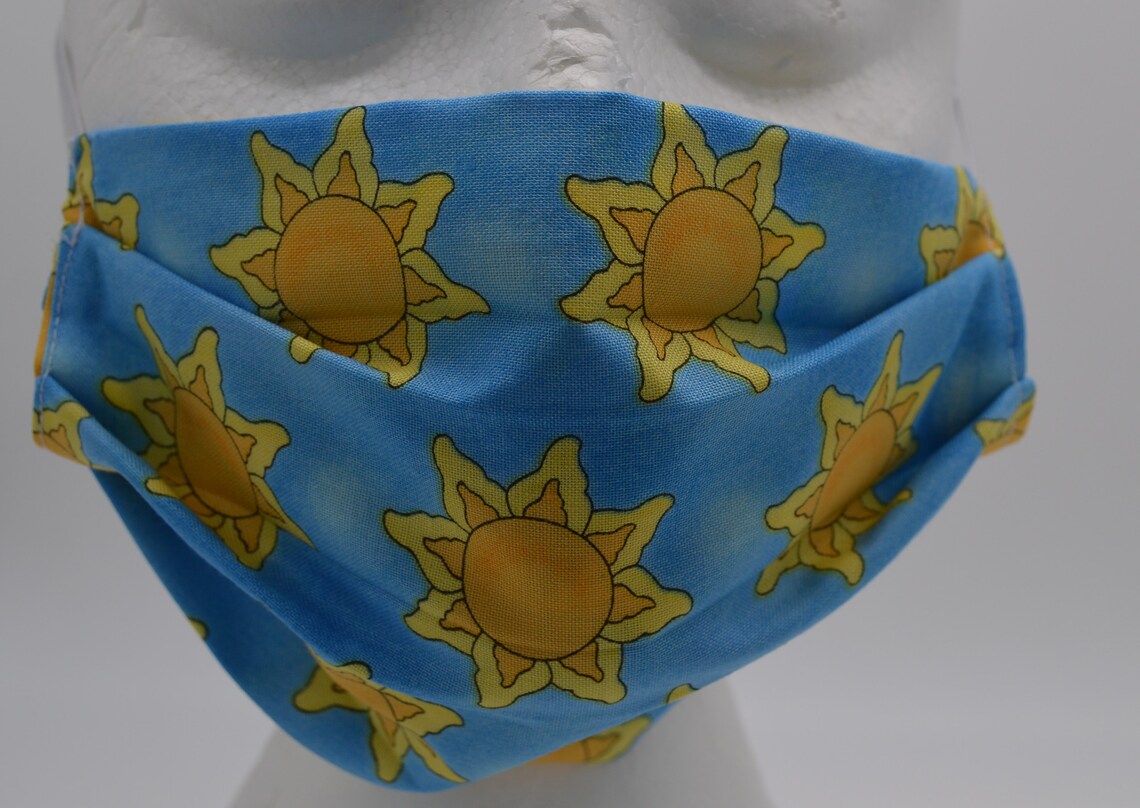 Reversible/washable Sun Face Mask adult Size | Etsy