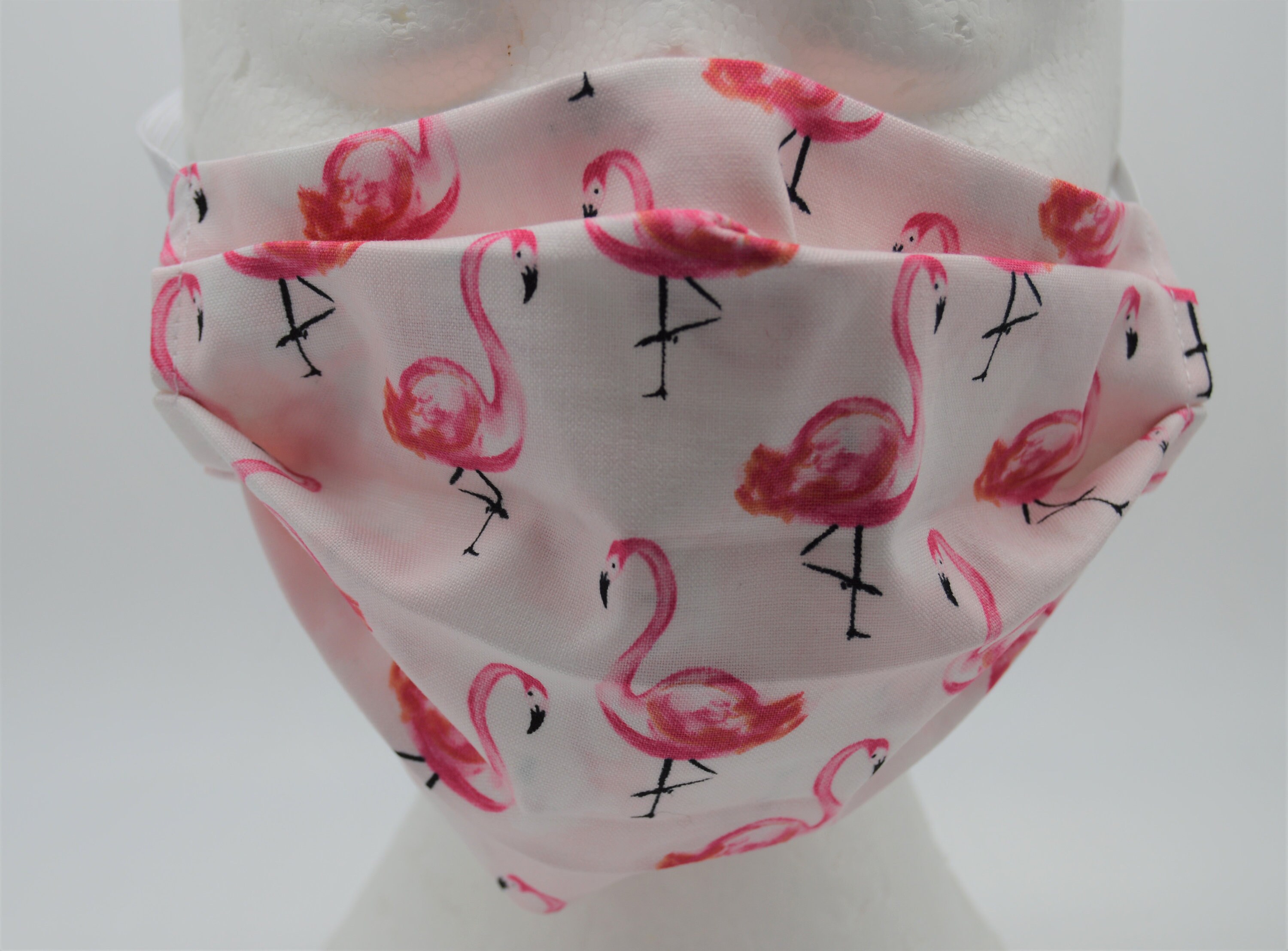 Pink Flamingo Face Mask adult Size - Etsy