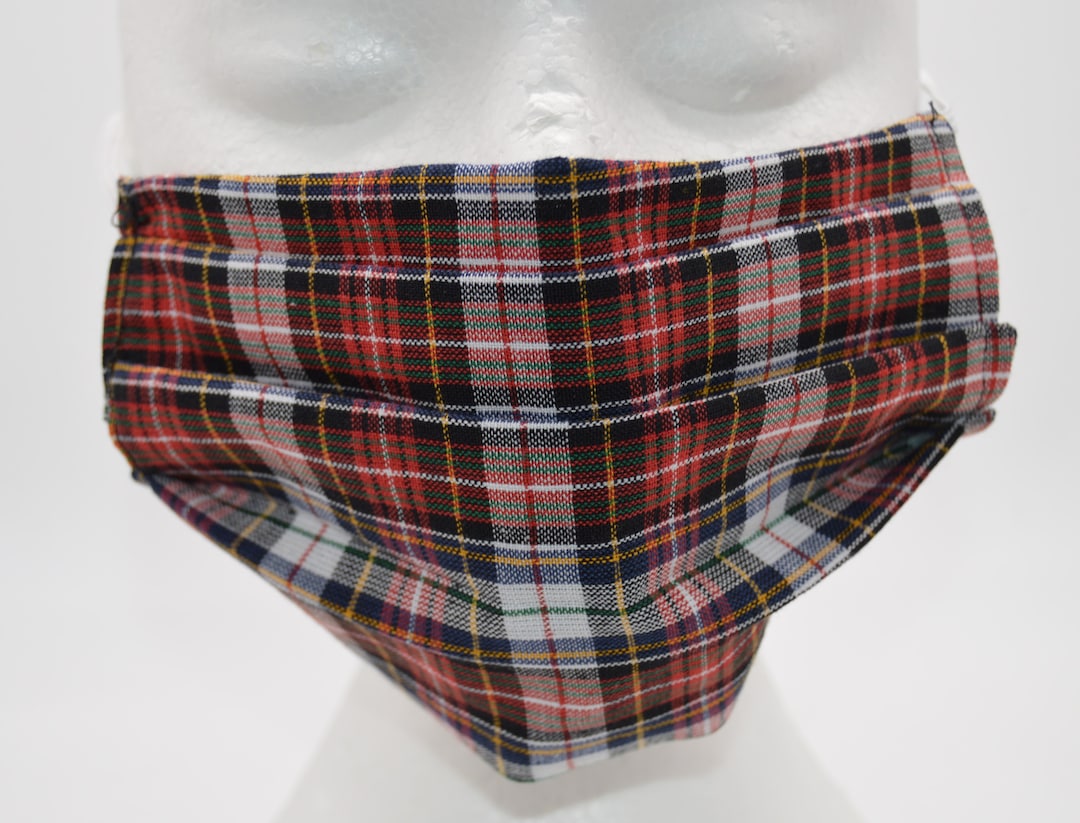 Reversible/washable Red Plaid Face Mask (adult Size) - Etsy