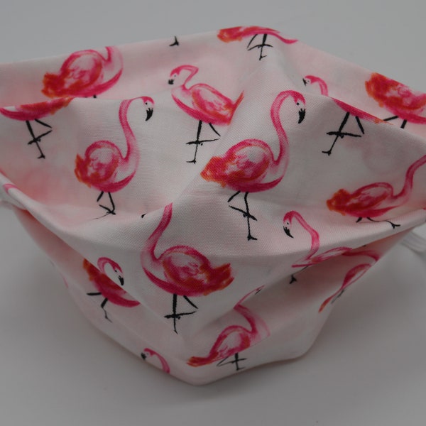 Flamingo Face Mask - Etsy