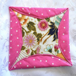 Handmade Pretty Pink Asian Inspired Coasters (set of 4) - Etsy