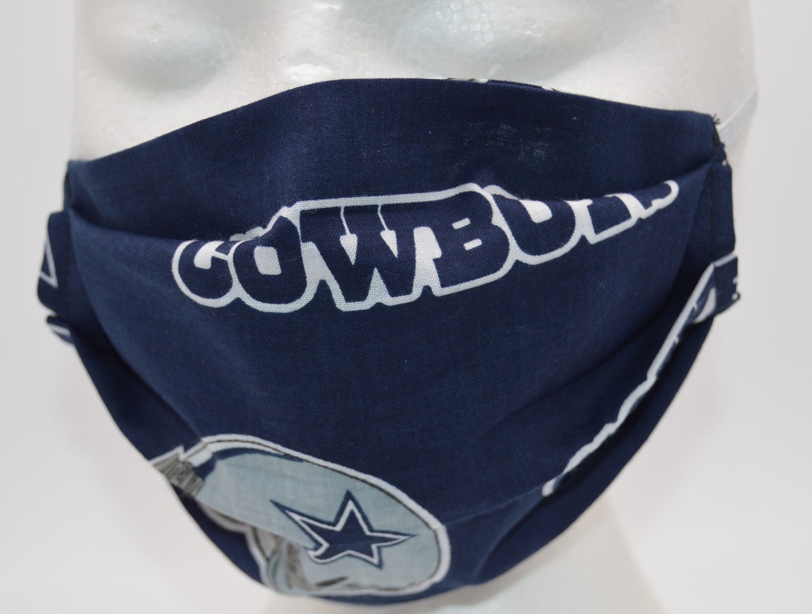 Dallas Cowboys Face Mask adult Size | Etsy