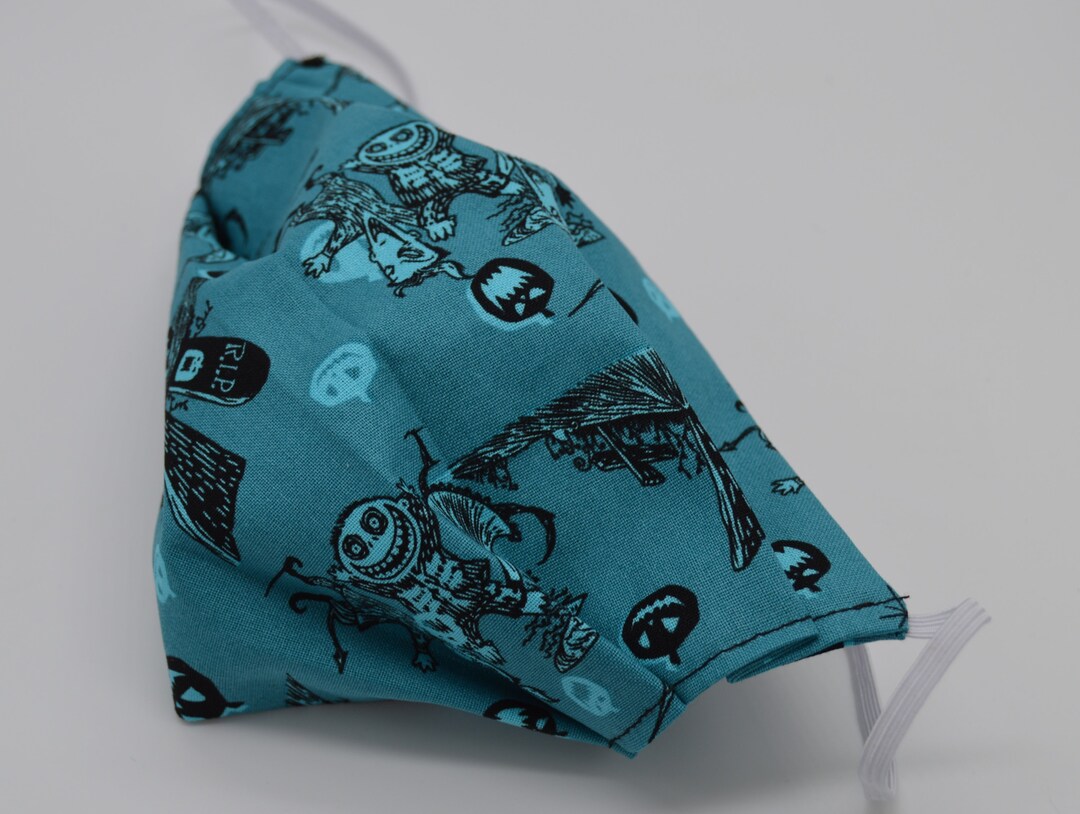 Reversible/washable Teal Lock, Shock & Barrel Face Mask (adult Size) - Etsy