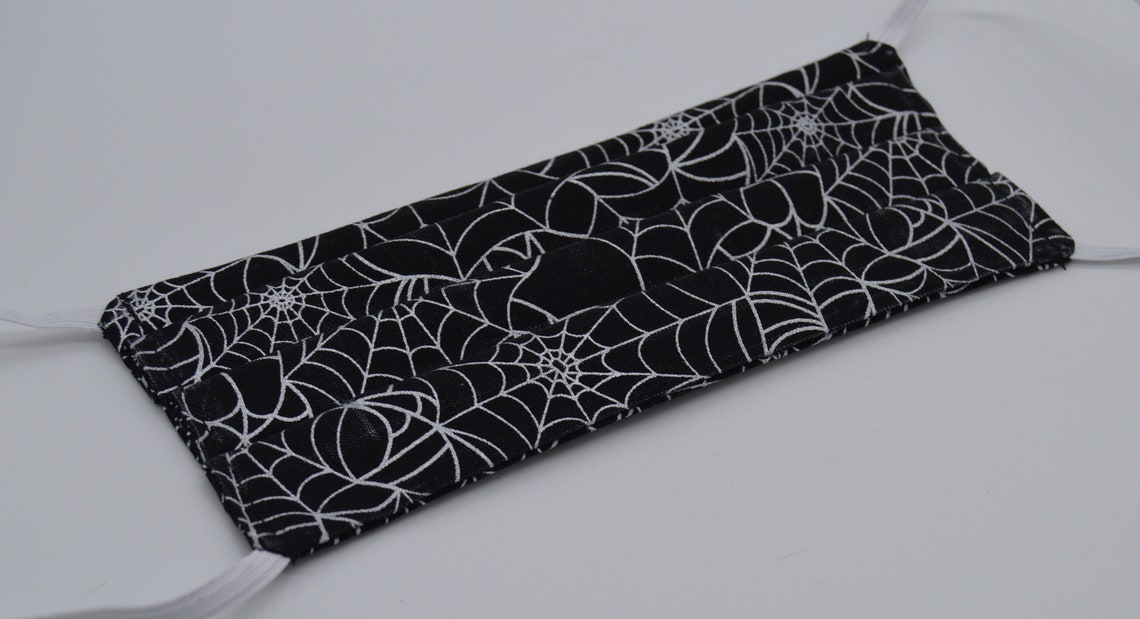 Metallic Spider Web Face Mask adult Size | Etsy