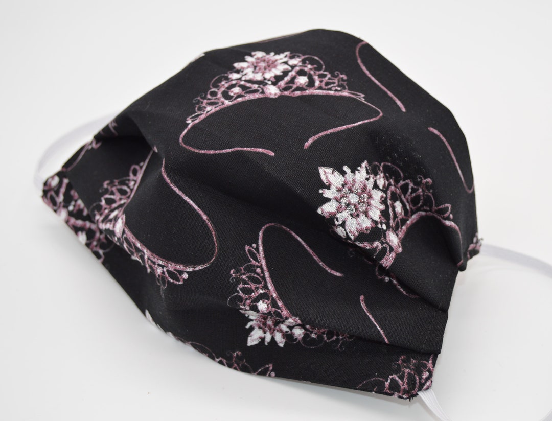 Sparkly Tiara Face Mask (adult Size) - Etsy