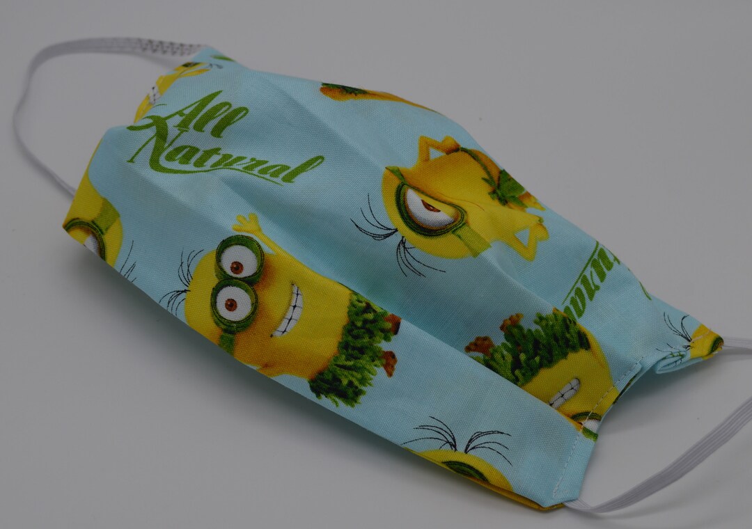 Reversible/washable Minions All Natural Face Mask (adult Size) - Etsy