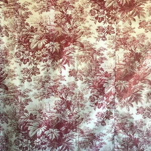Antique Beautiful 19th C.french Cotton Printed Floral Scenic Toile ...