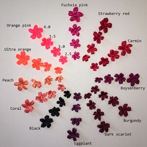 10 Flower Hair Embellished Head Pin Hair Jewelry Styled Flower Petals ...