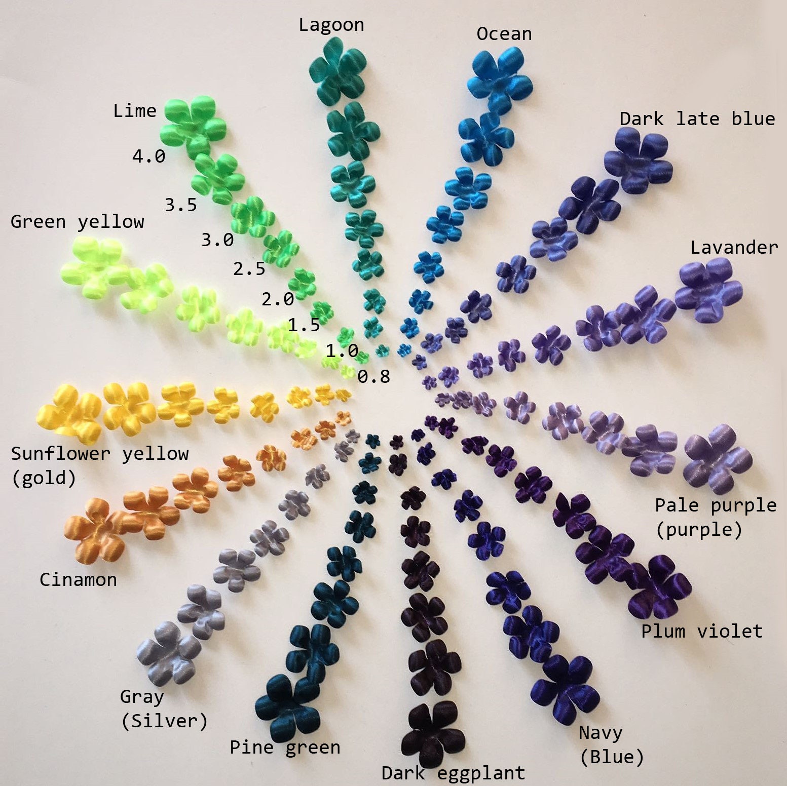 Textile flower petals 25pcs Stiff cut flowers 3d petals BRIDAL | Etsy