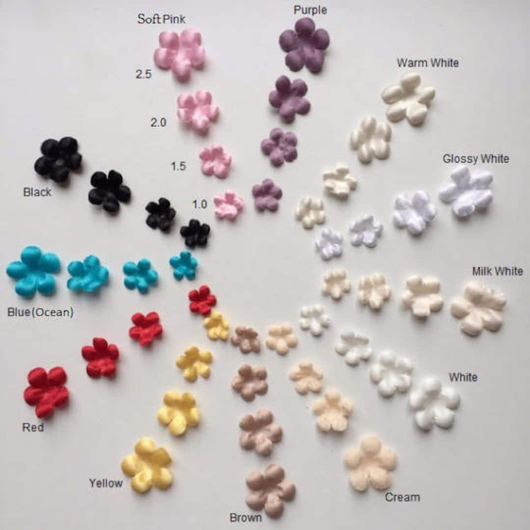 Flower Applique Fabric Flowers Petal 25pcs BRIDAL FABRIC PETALS 3d Lace ...