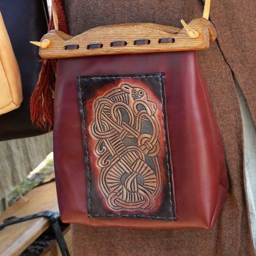 Early Medieval Leather BELT POUCH Bag Historically Inspired - Etsy