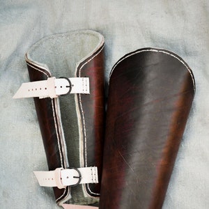 Leather Viking Combat Vambrace for FULL CONTACT FIGHT, Strengthened ...
