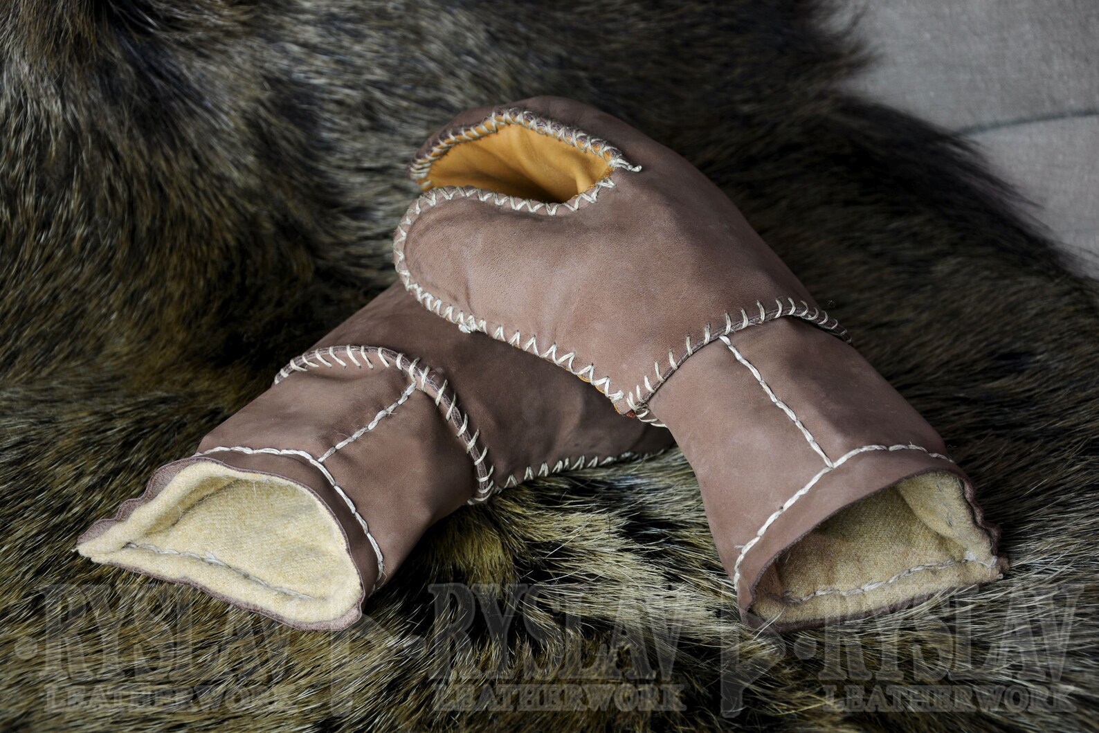 Leather Viking Glove for FULL CONTACT Fight Steel Plates & - Etsy