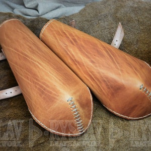Leather Viking Combat Vambrace for FULL CONTACT FIGHT, Strengthened ...
