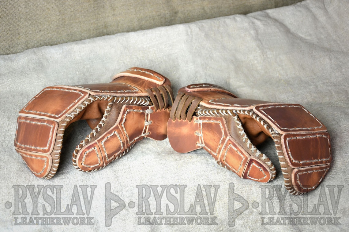 Leather Viking Glove for FULL CONTACT FIGHT Strengthened - Etsy