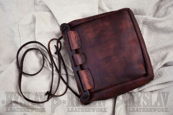 Viking Leather HANDLE Bag Hedeby Haithabu Bag Early Medieval | Etsy