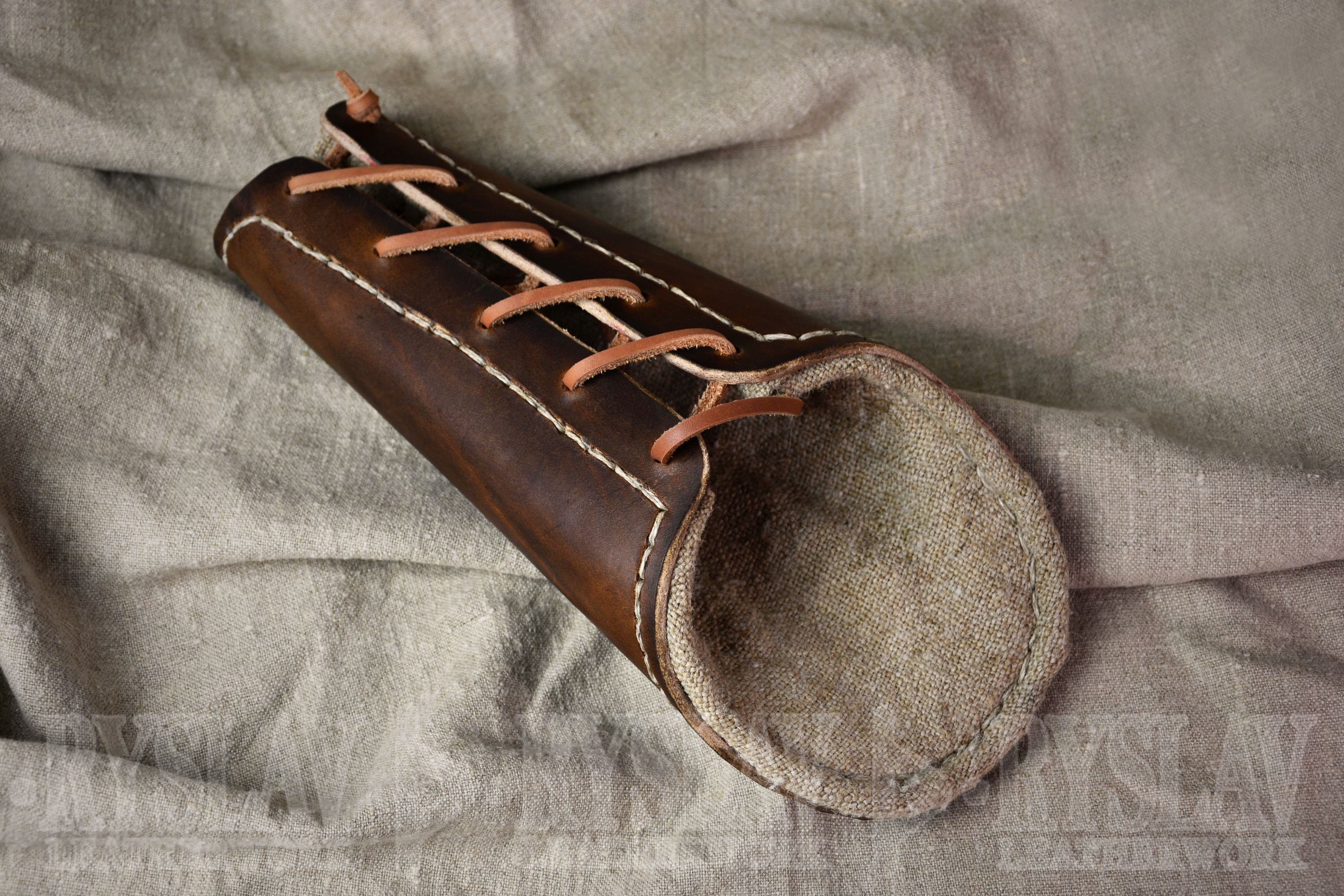 Leather Viking Combat Vambrace for FULL CONTACT FIGHT, Strengthened ...