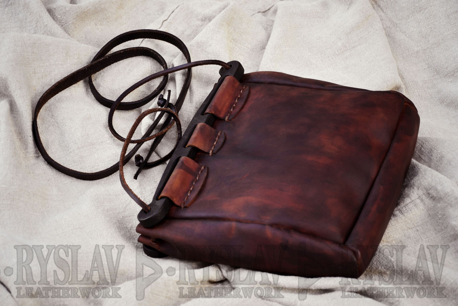 Viking Leather HANDLE Bag, Hedeby Haithabu Bag, Early Medieval ...