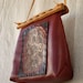 Viking Leather and Wood HANDLE Bag, Hedeby Haithabu Bag, Hand Carving ...
