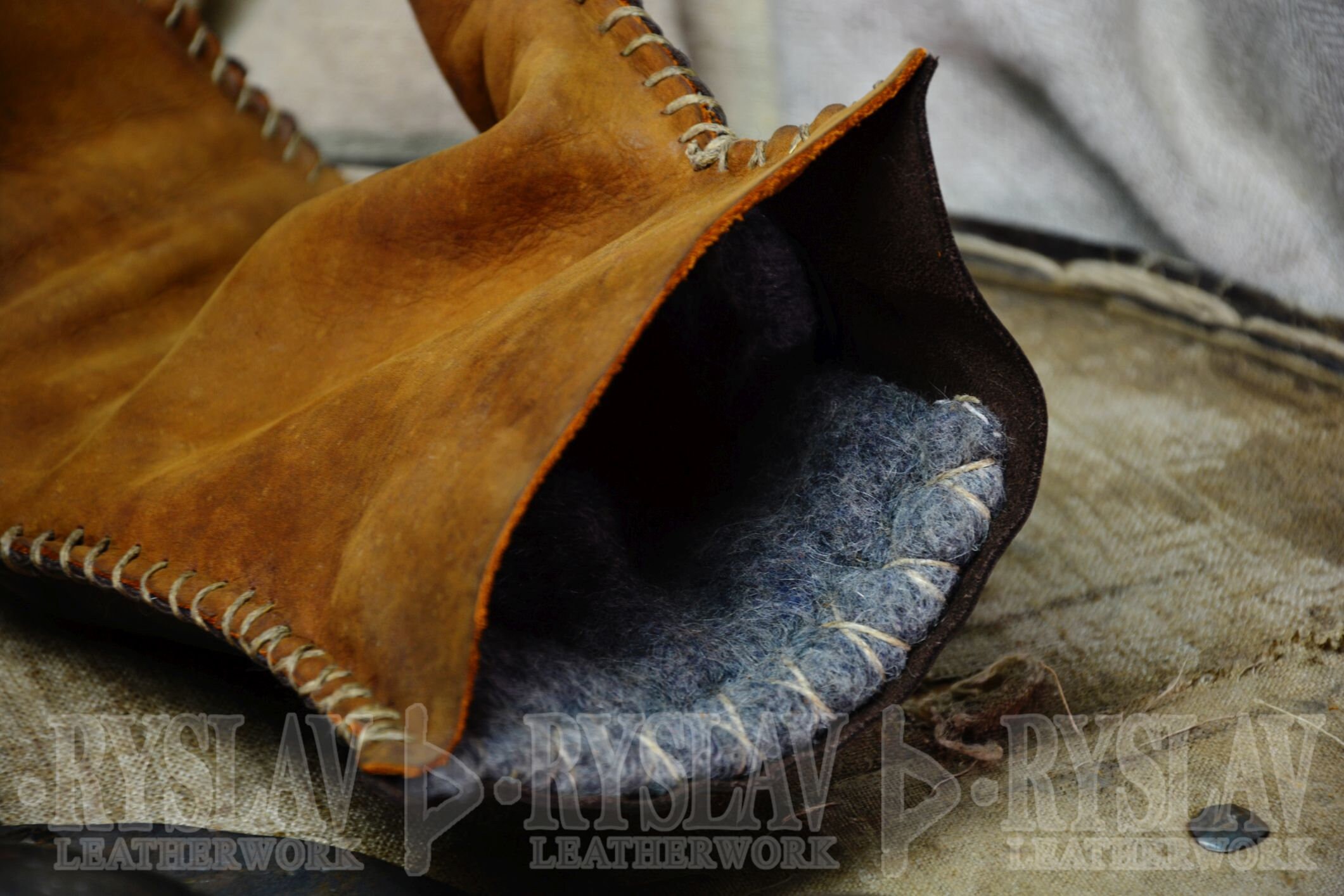 Leather Viking Glove for FULL CONTACT FIGHT, Steel Plates & Genuine ...