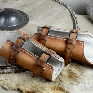 Leather Viking Combat Vambrace for FULL CONTACT FIGHT, Strengthened ...