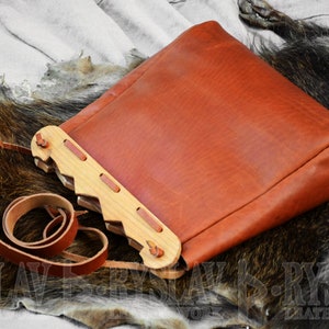 Viking Leather HANDLE Bag, Birka Bag, Early Medieval Reenactment ...