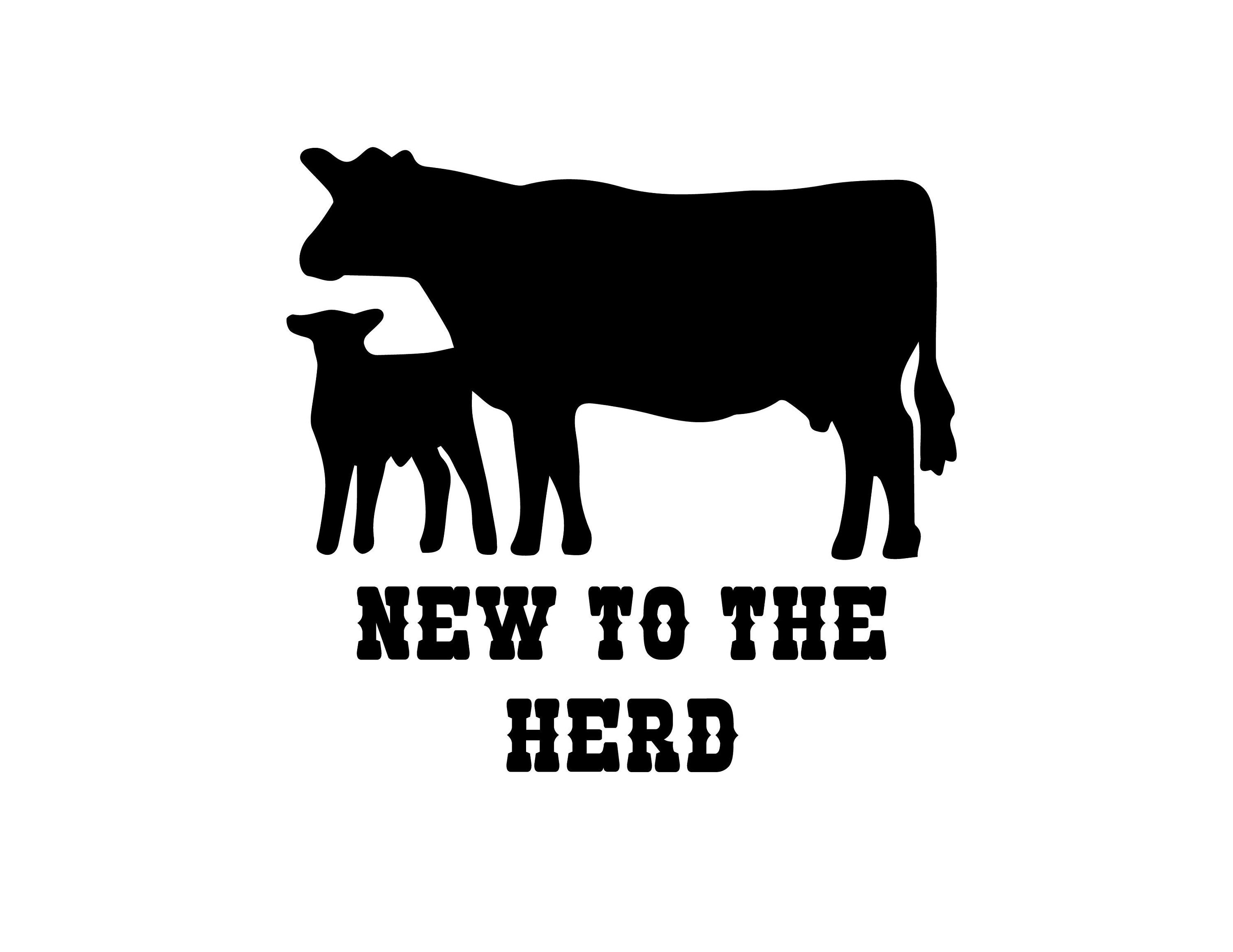 New to the Herd SVG - Etsy