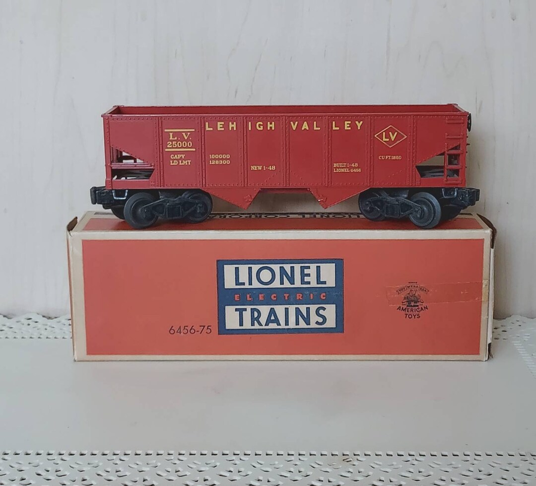 1954 Postwar Lionel 6456-75 Hopper With Original Lionel Box * Vintage ...