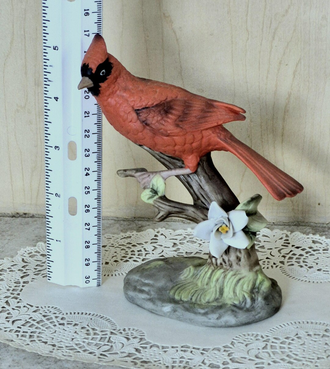 Vintage Lefton China Male Cardinal Figurine * MCM Red Cardinal on ...