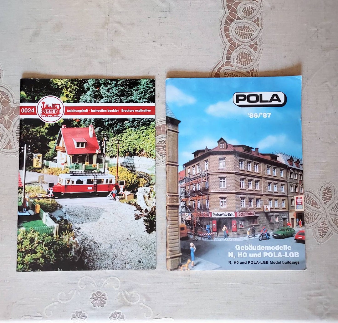 LGB Vtg Pola 86/87 Catalog Model Buildings N & Ho Scale and LGB 0024 ...