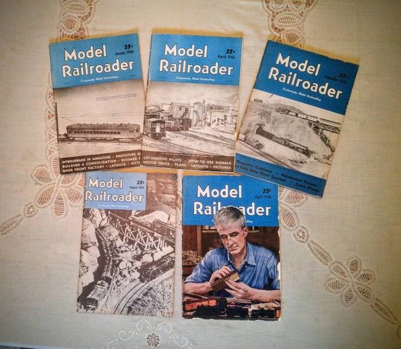 1946 Model Railroader Magazines 5 Lot Vintage Train Magazine - Etsy