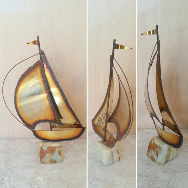 Rustic Boat Sculpture - Etsy