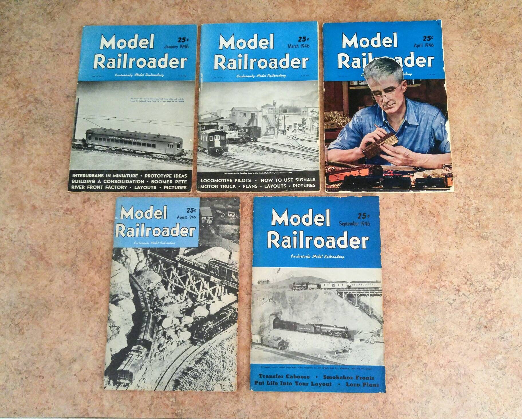 1946 Model Railroader Magazines 5 Lot Vintage Train Magazine | Etsy