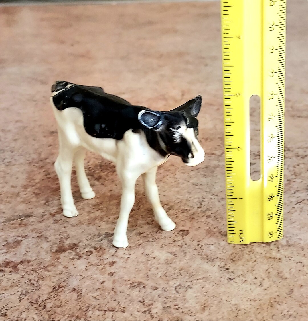 Vintage Celluloid Holstein Cow * Retro 50s 60s Plastic Cow Toy * Dairy ...