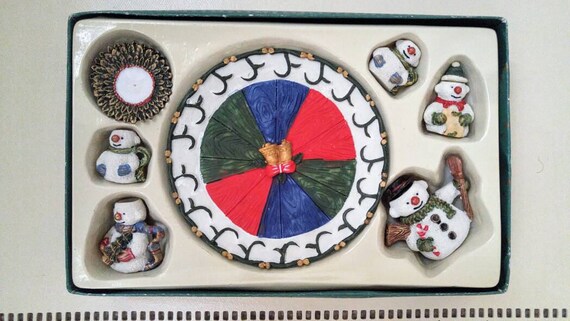 Miniature Snowman Tea Set Child Tea Party Mini Tea Set Table - Etsy