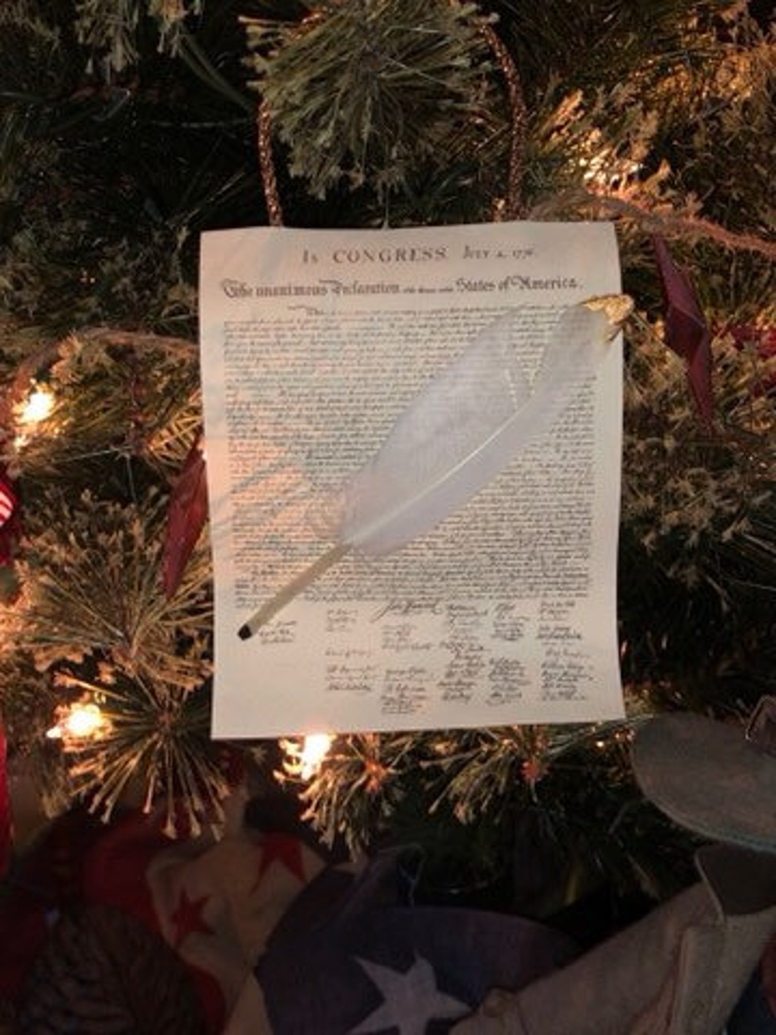 Declaration of Independence Christmas Ornament | Musical Broadway ...