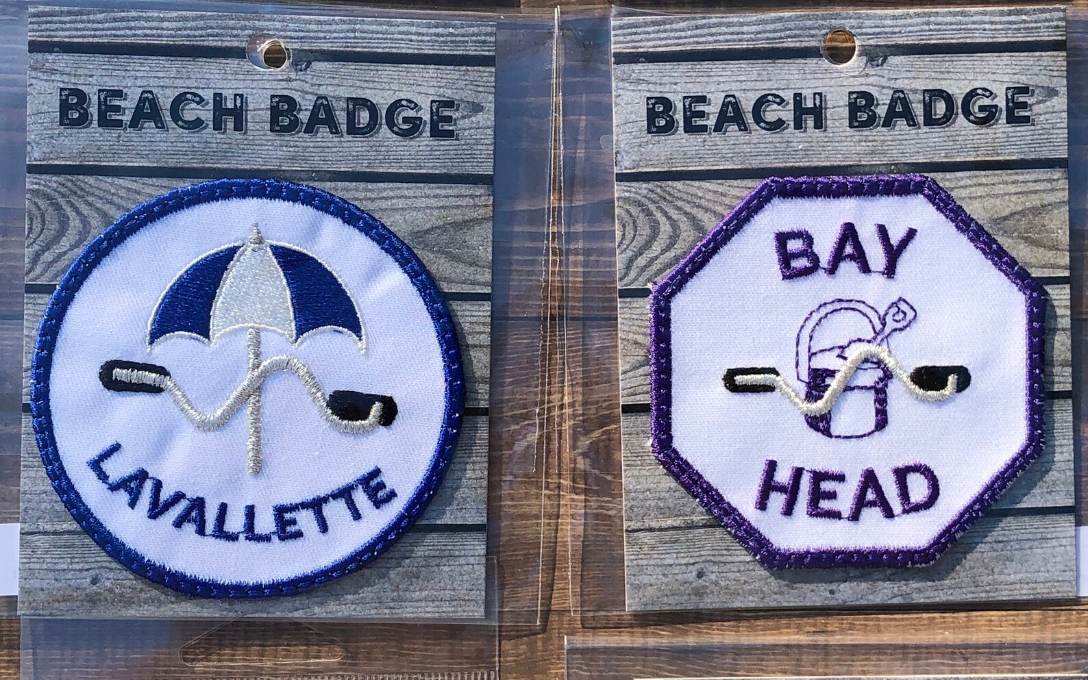 3 Beach Badge Iron on Patch Jersey Shore Ocean Grove | Etsy