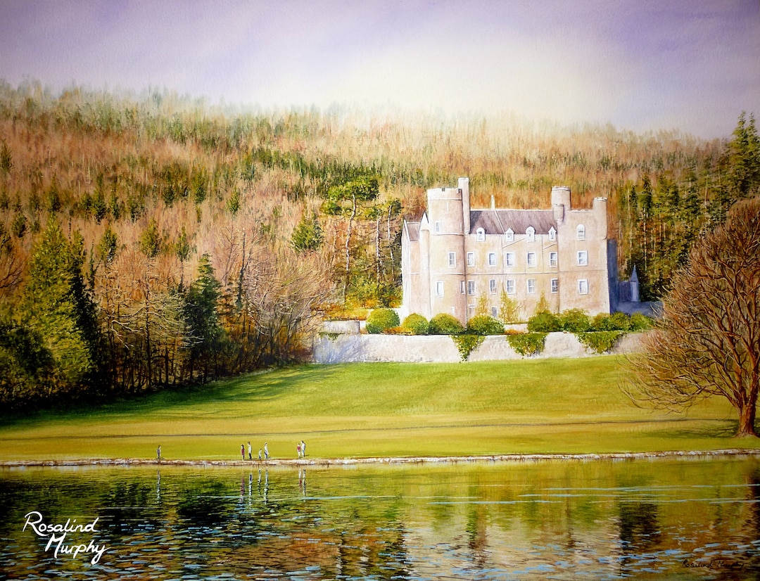 Castlewellan Castle in Late Autumn (print of Original Watercolour ...