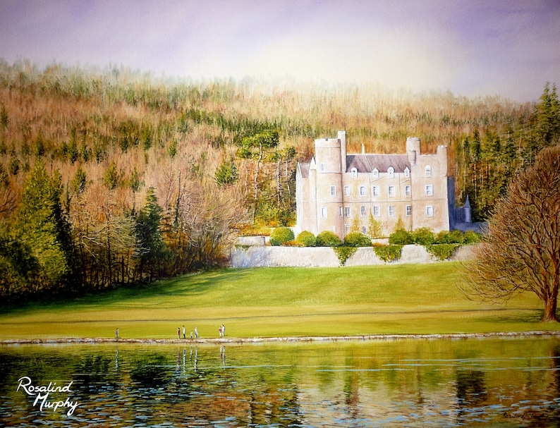Castlewellan Castle in Late Autumn (print of Original Watercolour ...