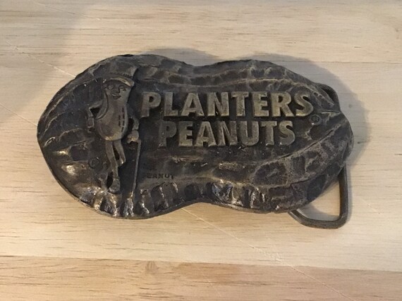 Vintage Planters Peanut Belt Buckle Featuring Mr Pean… - Gem