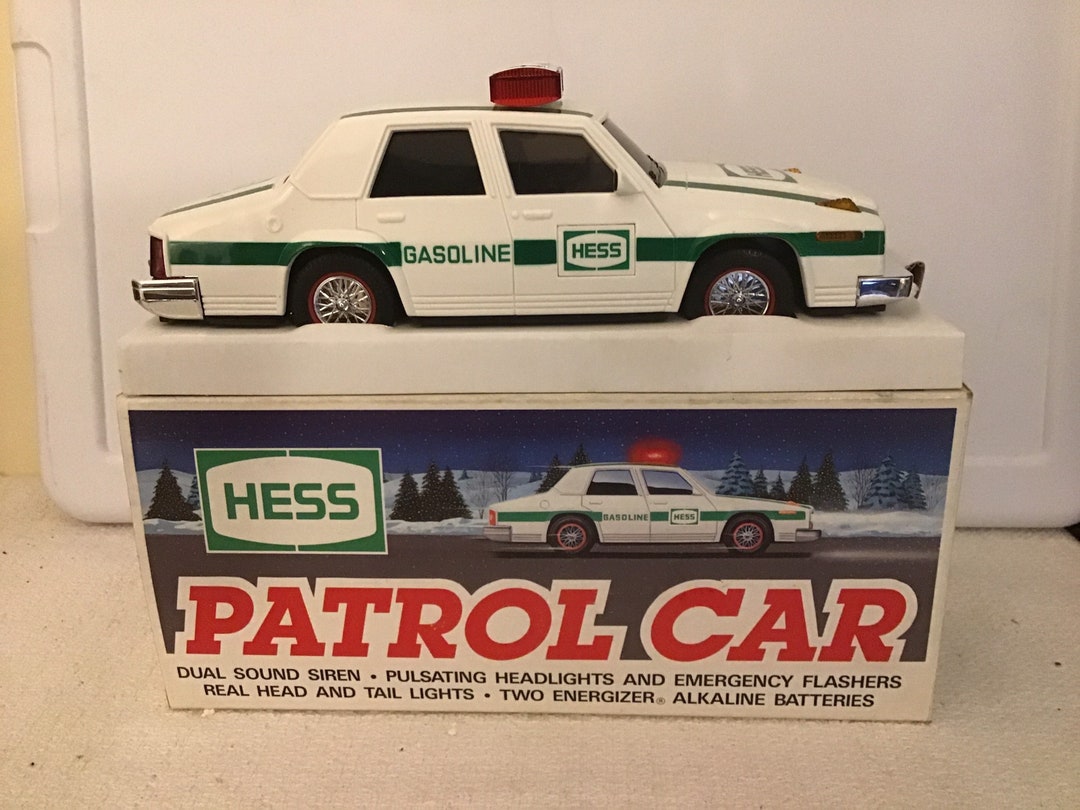 1993 Hess Gasoline Patrol Car New in Box Police Vehicle Lights and ...