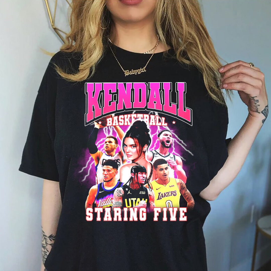 90s Vintage Kendall Starting Five Shirt Loahaddian Kendall Jenner Team ...