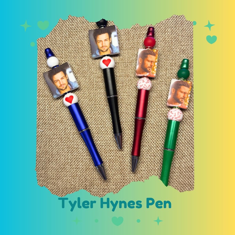 Cute Red Inked Pen - Etsy