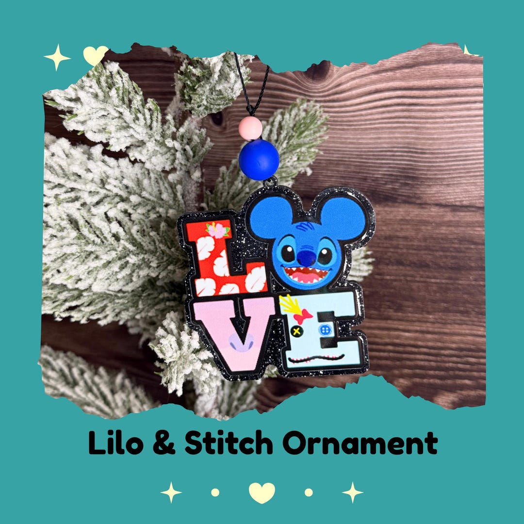 Blue Alien Movie 'love' Ornament: Acrylic Christmas Tree Decoration - Etsy