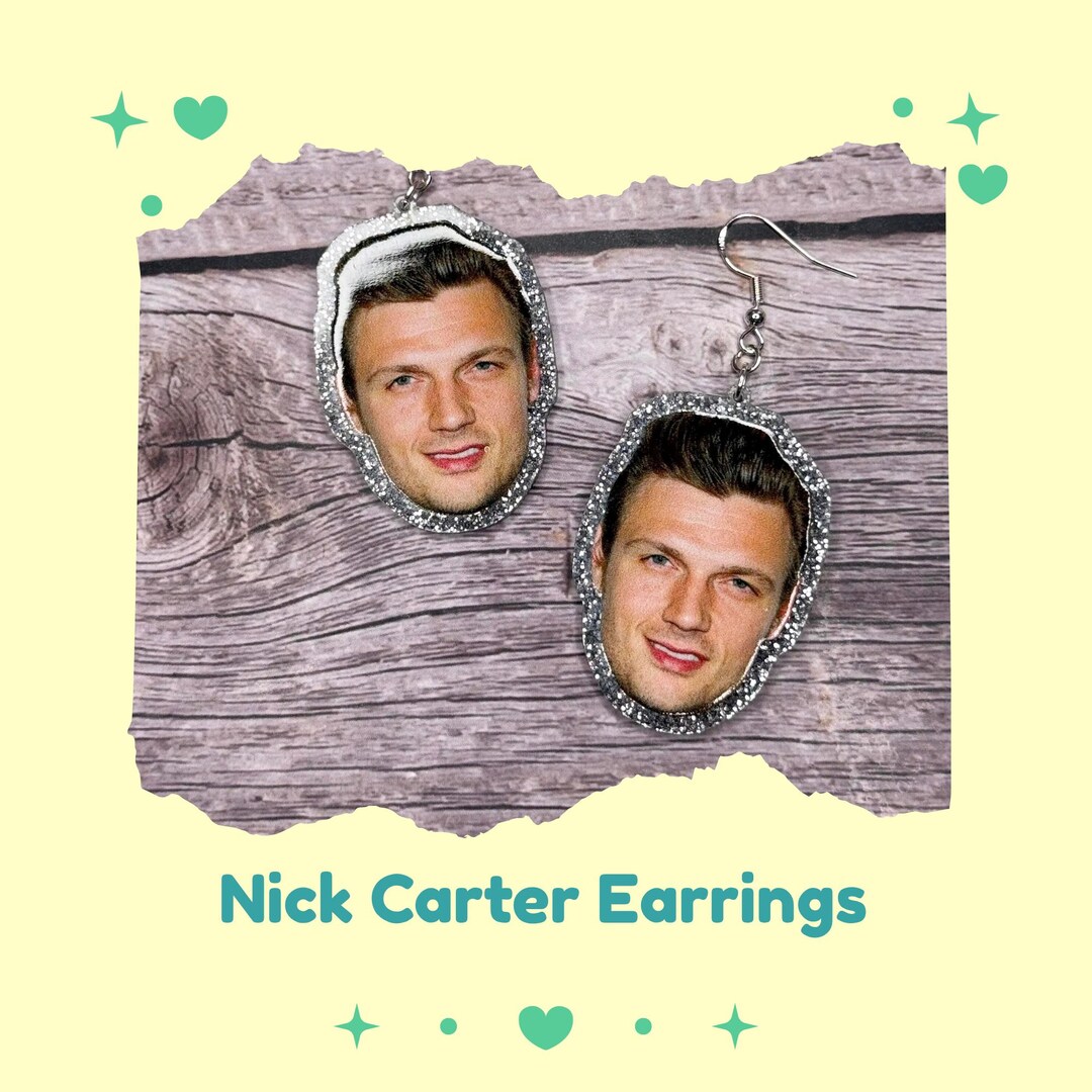 Nick Carter Acrylic Earrings: 90s Boy Band Fan Gift - Etsy